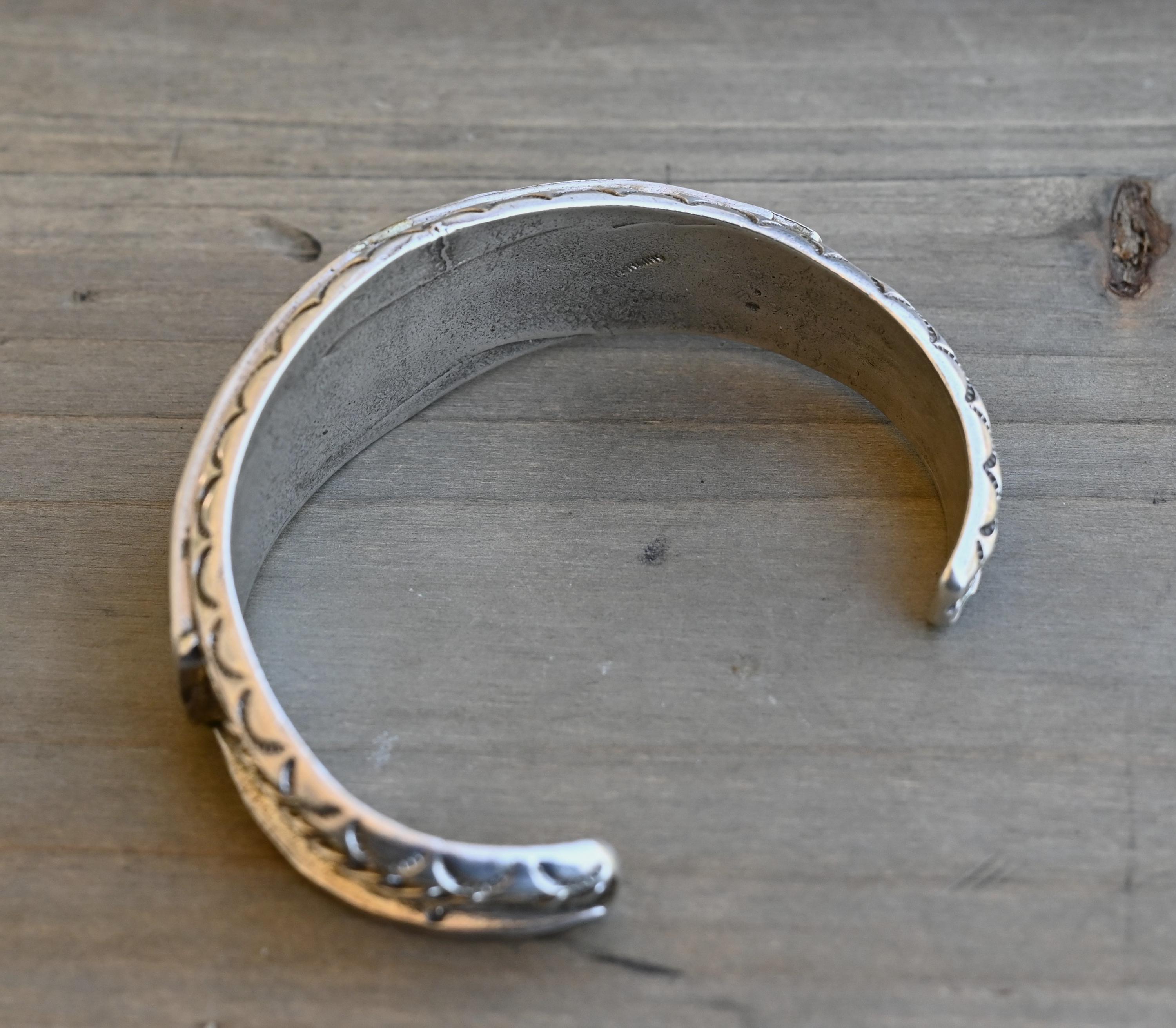 Pretty Heavy (50 Grams) Navajo Sterling Silver, Azurite and Green ...