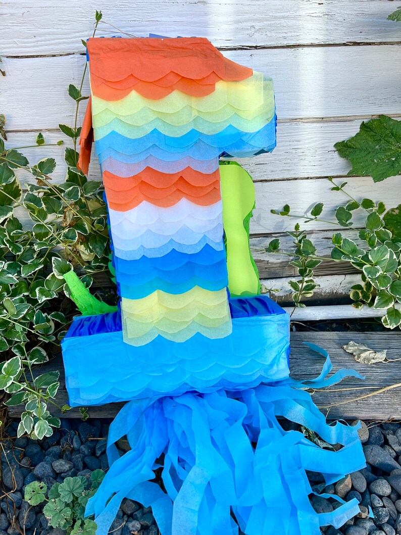Dinosaur Number One Piñata Dinosaurs Theme - Etsy