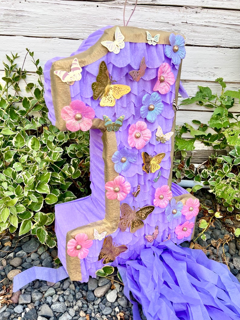 Butterfly Number One Piñata Butterfly Theme available Numbers 1-9 - Etsy