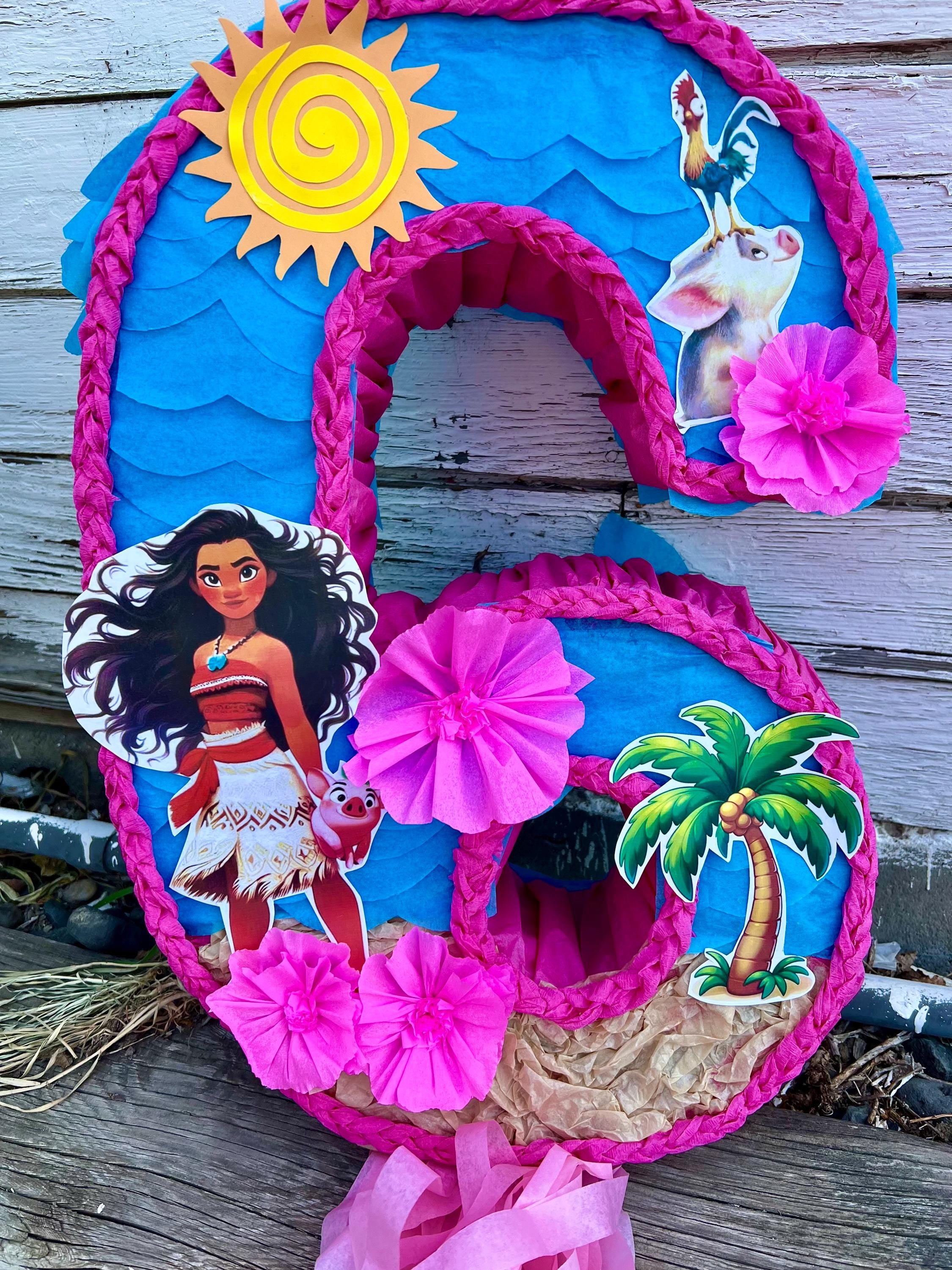 Hawaiian Pinata Number Moana Birthday Party Decoration (available ...