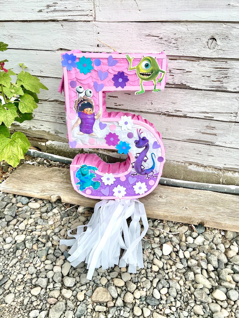 Monster Number Five Piñata Monsters Party Birthday (available Numbers 1 ...