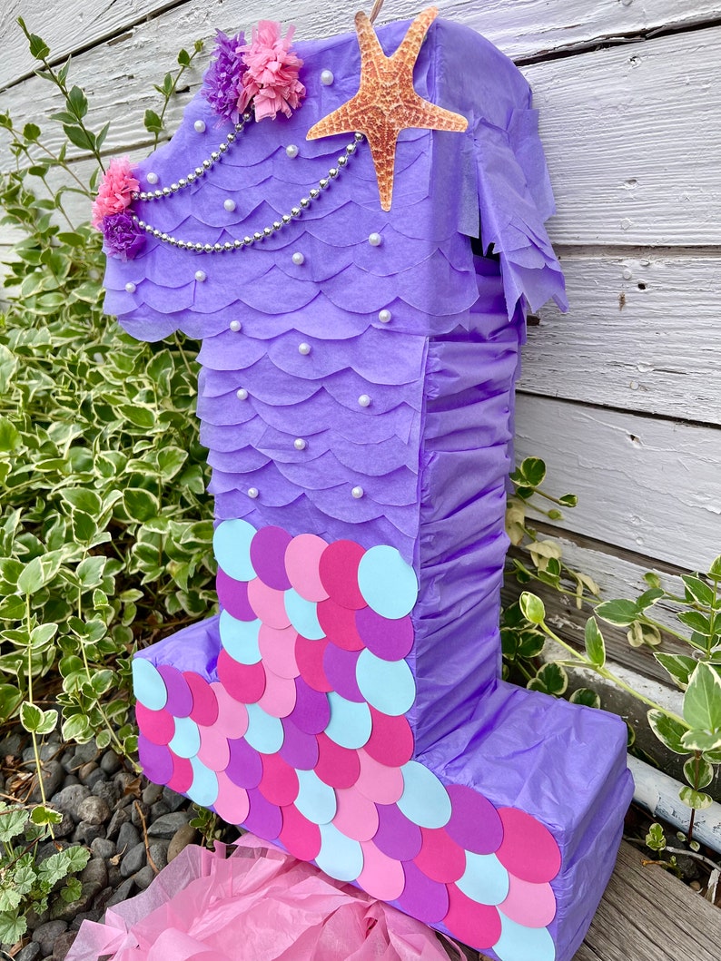 Mermaid Number Piñata Under the Sea Mermaid Theme Birthday Party ...