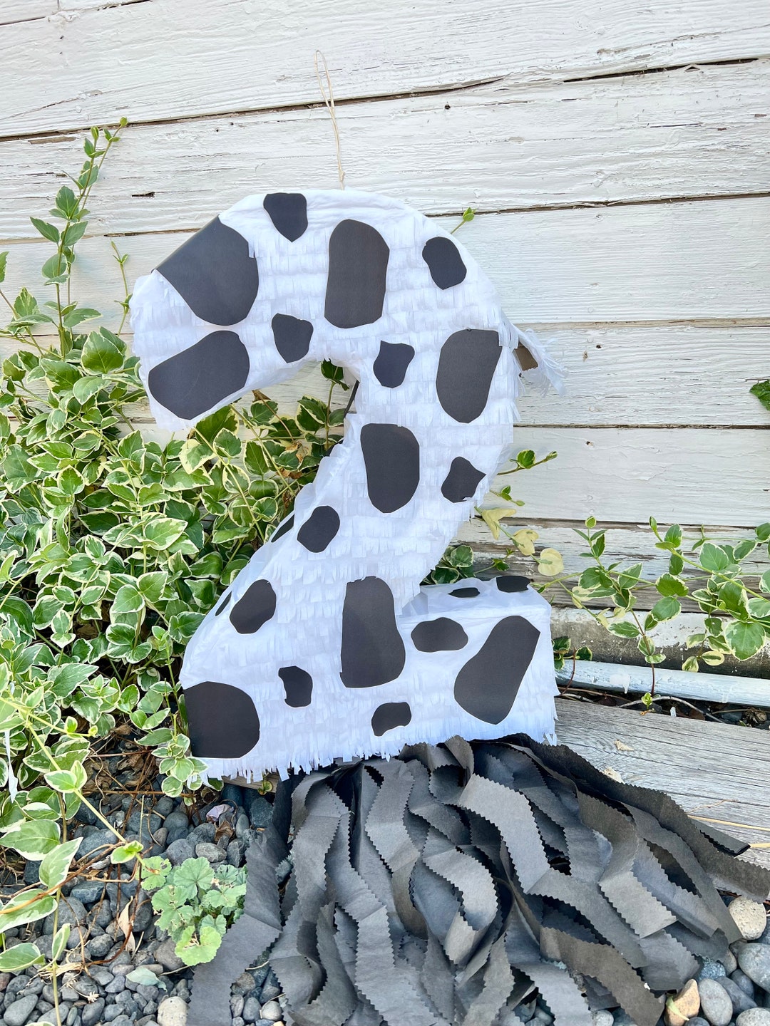 Cow Piñata Number Piñata Farm Theme Animal (available Numbers 1-9) - Etsy