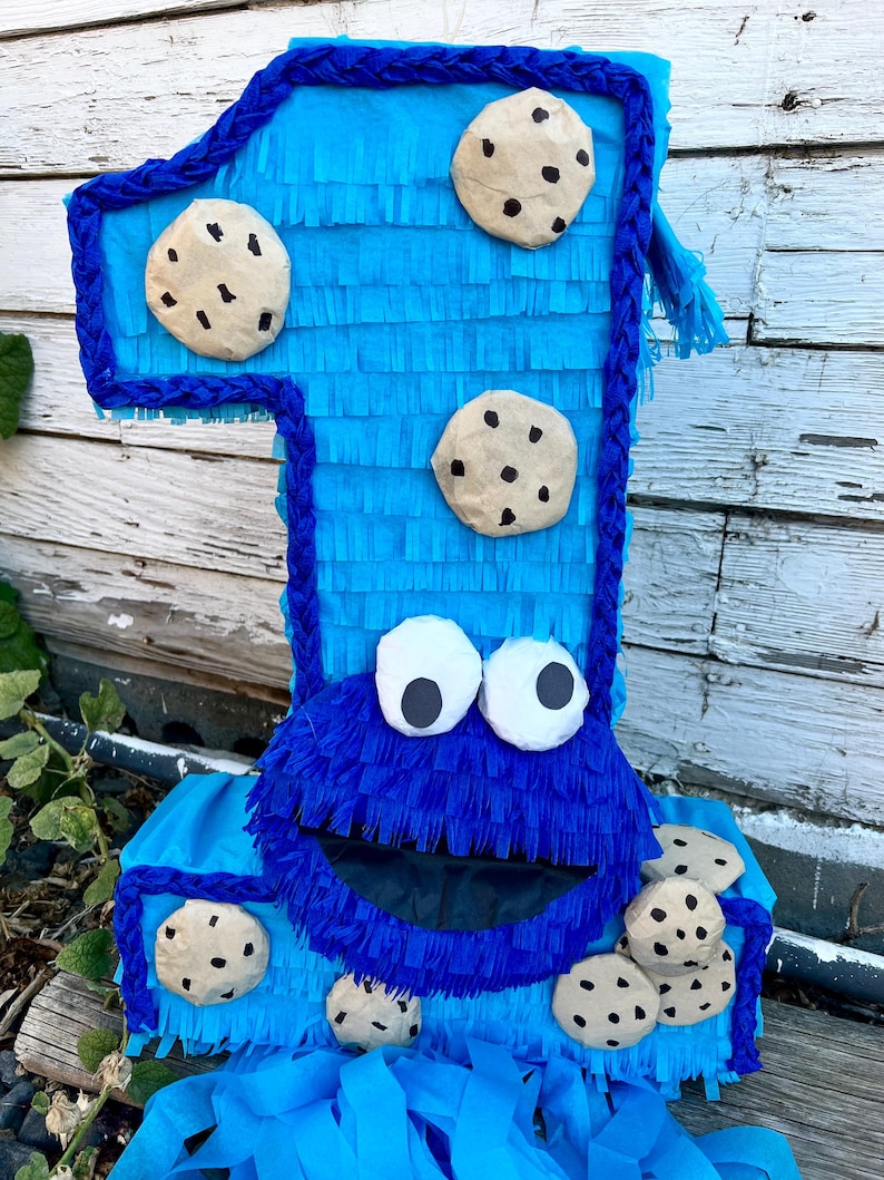 Monster Number One Piñata Monsters Party (available Numbers 1-9) - Etsy