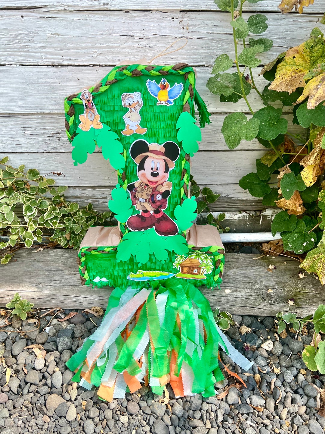 Safari Number One Piñata Animals Theme (numbers Available 1-9) - Etsy