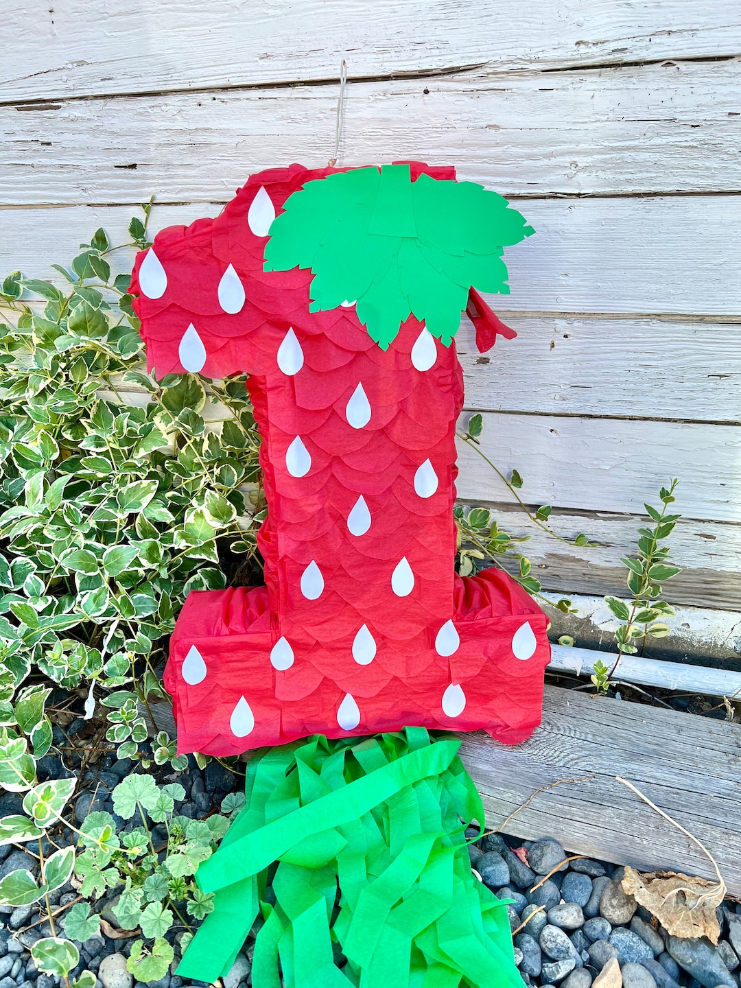 Strawberry Number One Piñata Fruit Party Birthday (numbers Available 1 ...