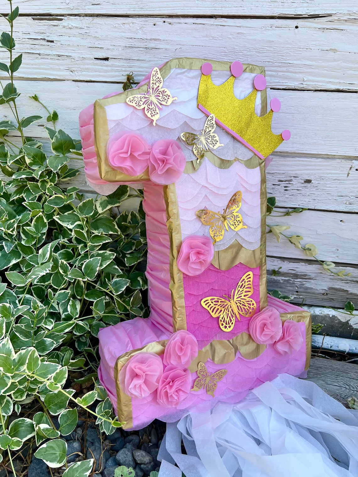 Butterfly Number One Piñata Butterfly Theme (available Numbers 1-9) - Etsy