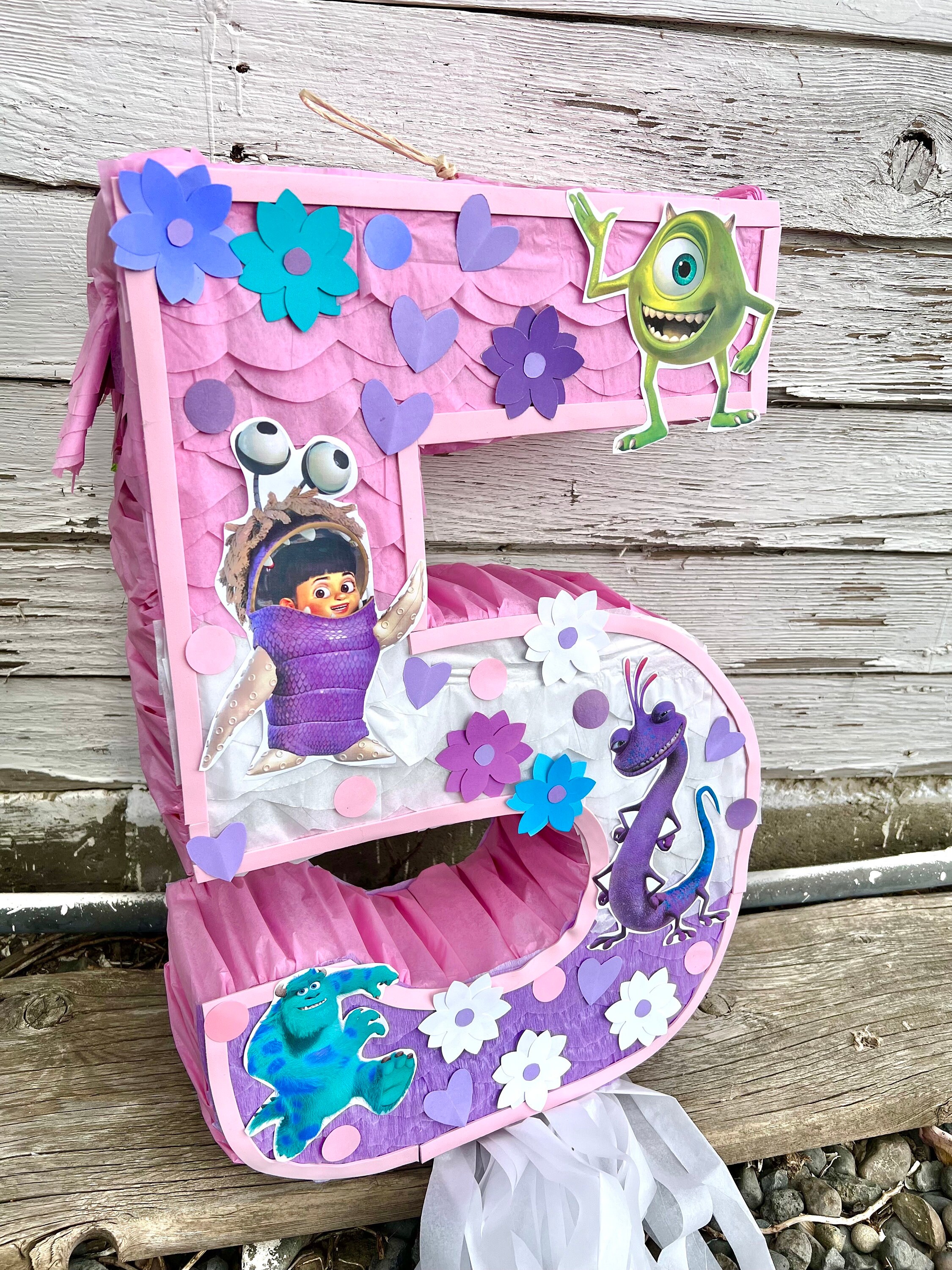 Monster Number Five Piñata Monsters Party Birthday (available Numbers 1 ...