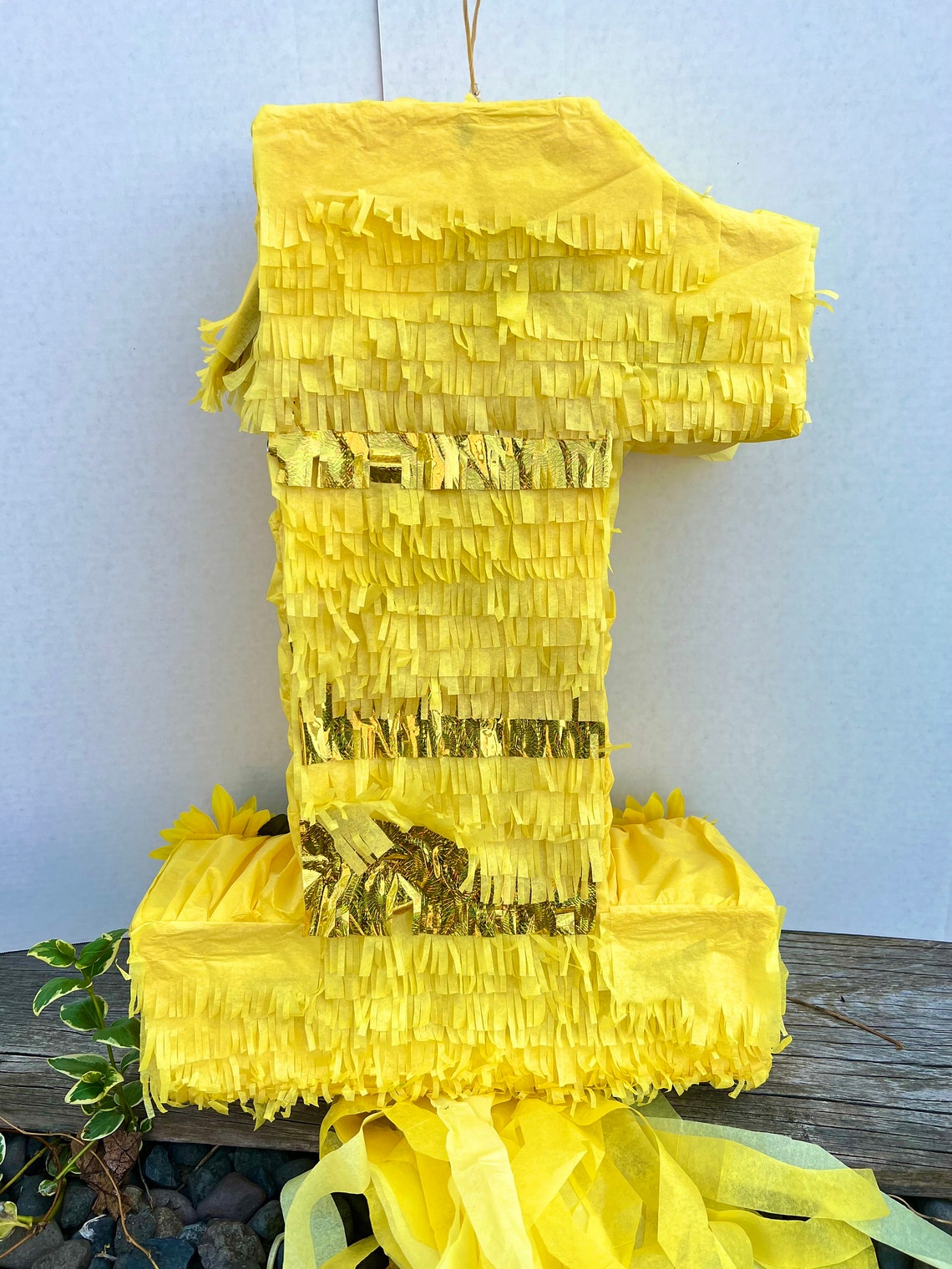 Sunflower Number One Piñata Birthday Party - Etsy