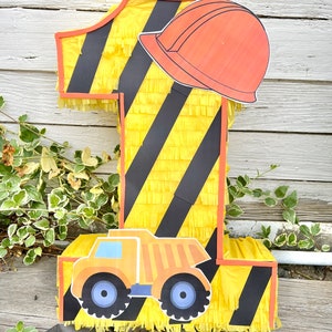 Construction Number One Piñata Truck Theme (available Numbers 1-9) - Etsy