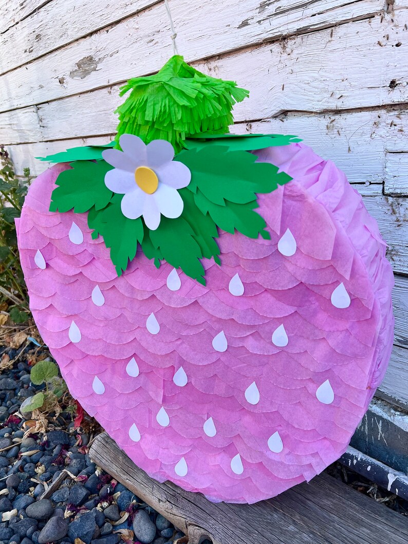Strawberry Piñata Fruit Party Birthday - Etsy