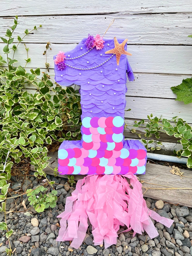 Mermaid Number One Piñata Under the Sea Mermaid Theme (available ...