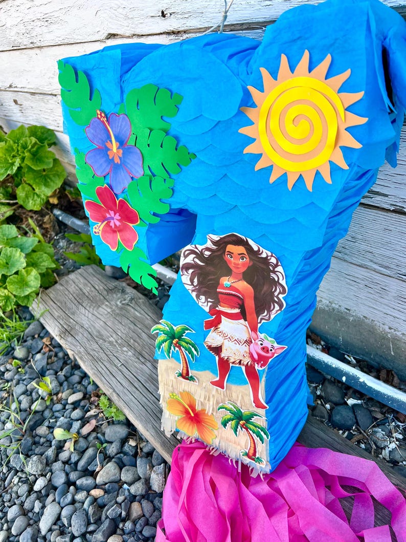 Hawaiian Pinata Number Moana Party (available Numbers (1-9) - Etsy