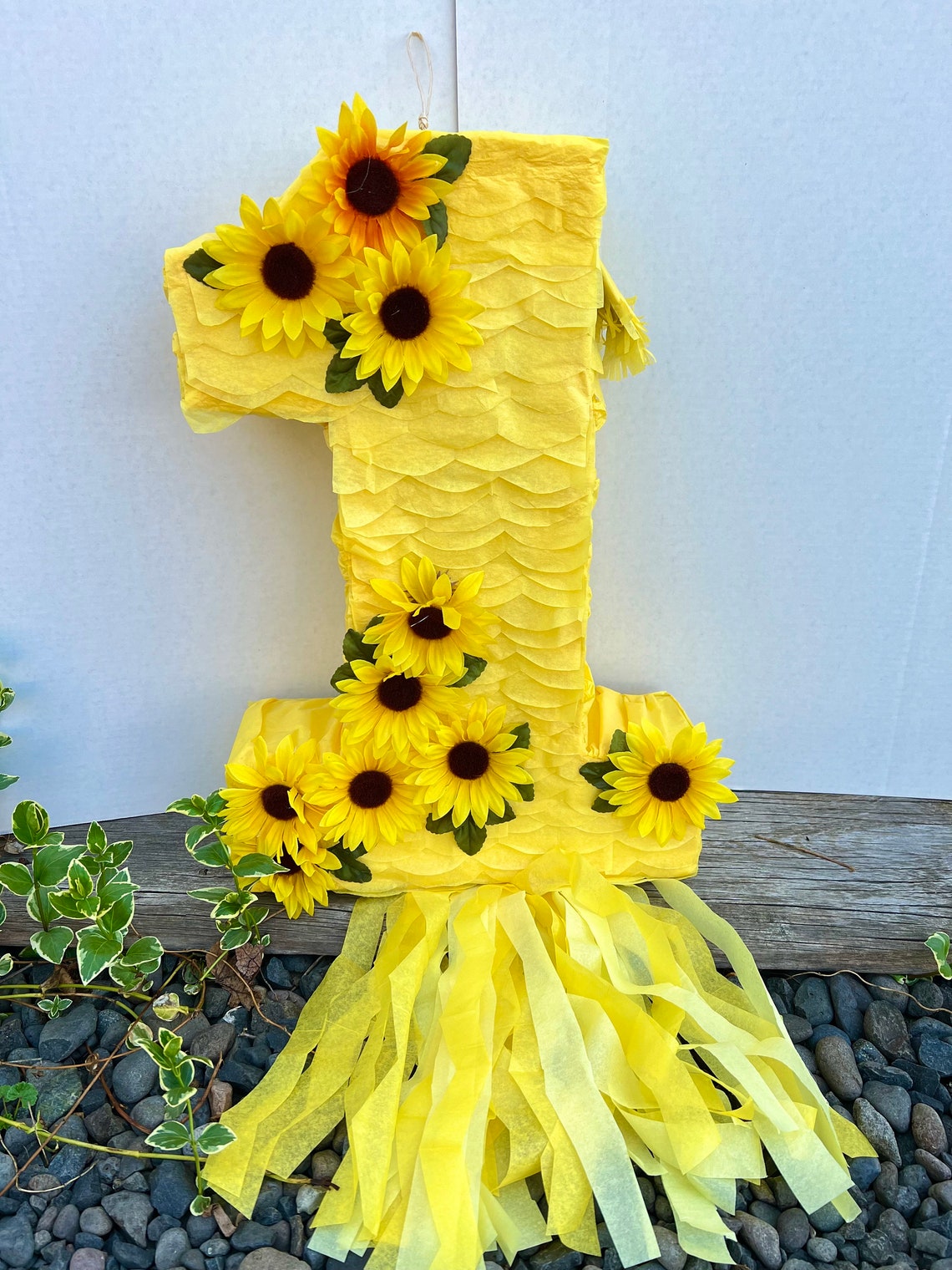 Sunflower Number One Piñata Birthday Party - Etsy