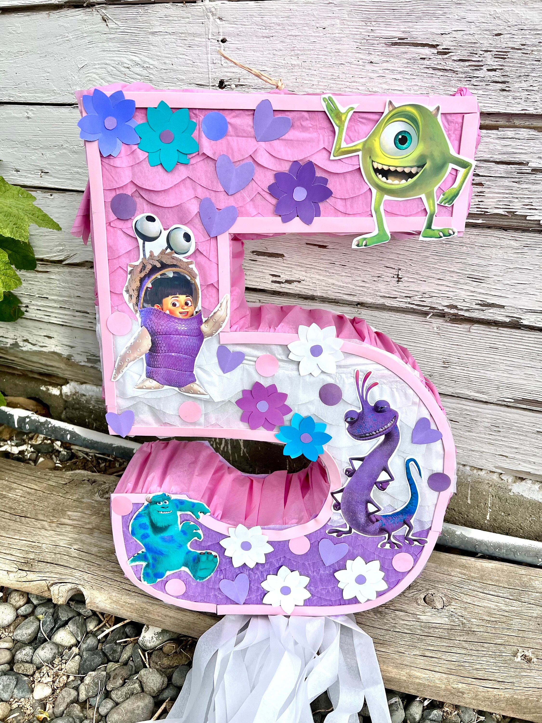 Monster Number Five Piñata Monsters Party Birthday (available Numbers 1 ...