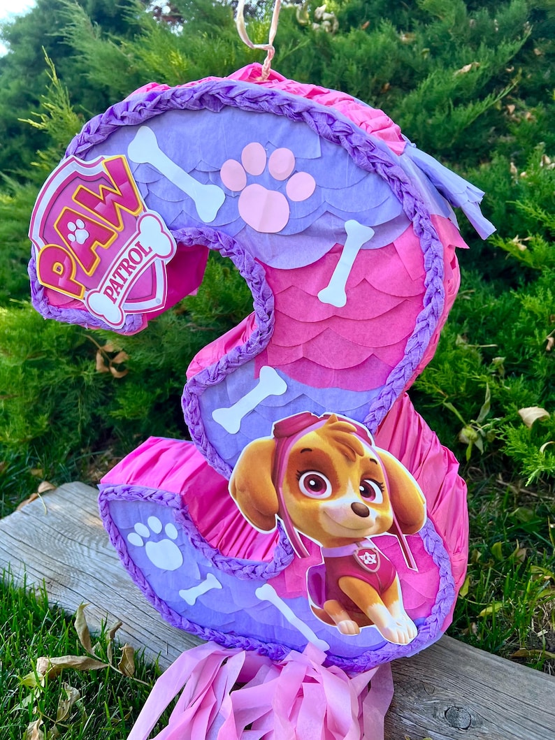 Dog Piñata Dogs Party Girl Birthday (numbers Available 1-9) Choose ...