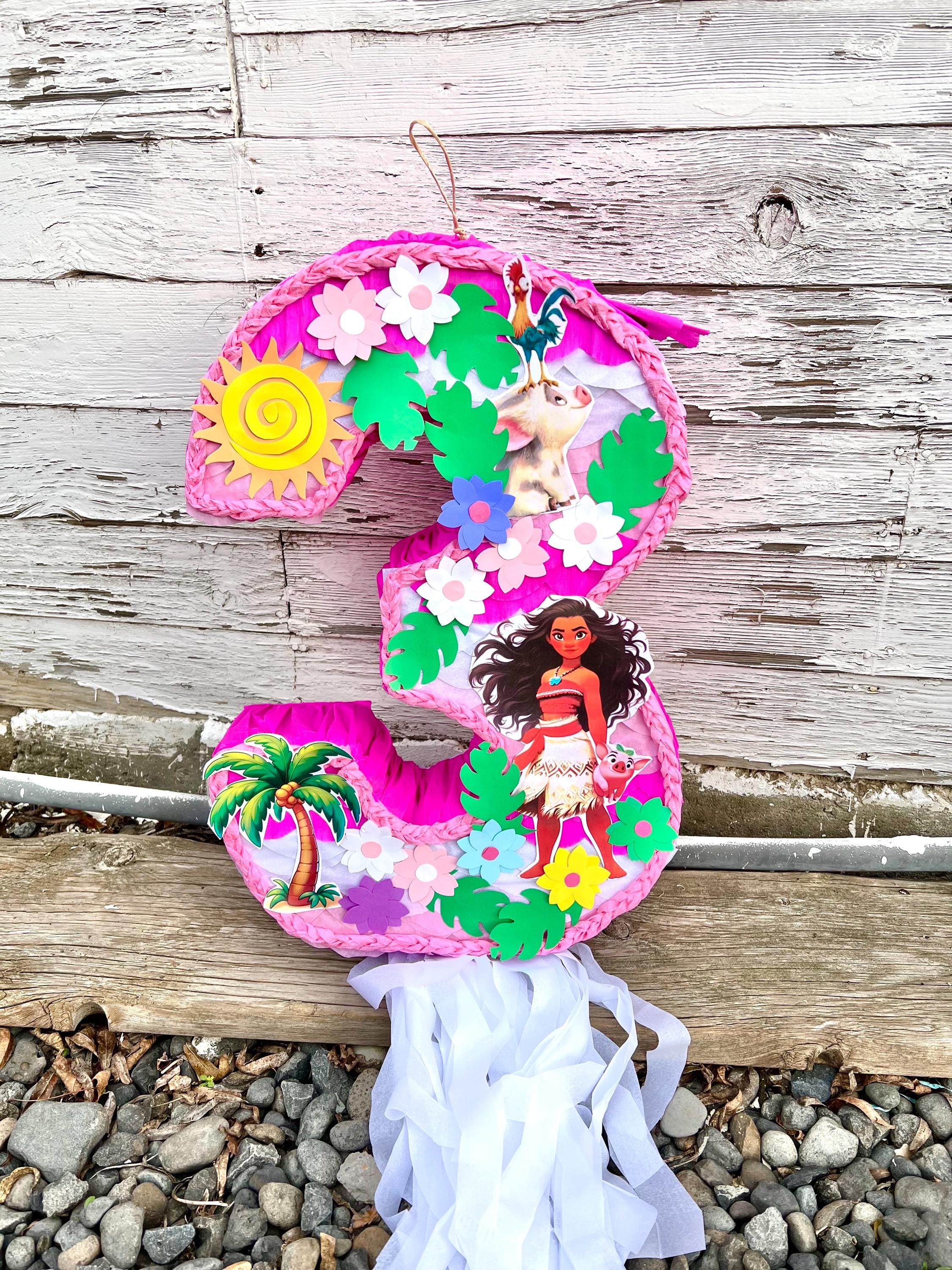 Birthday Number Piñata Moana Party (available Numbers 1-9) Choose ...