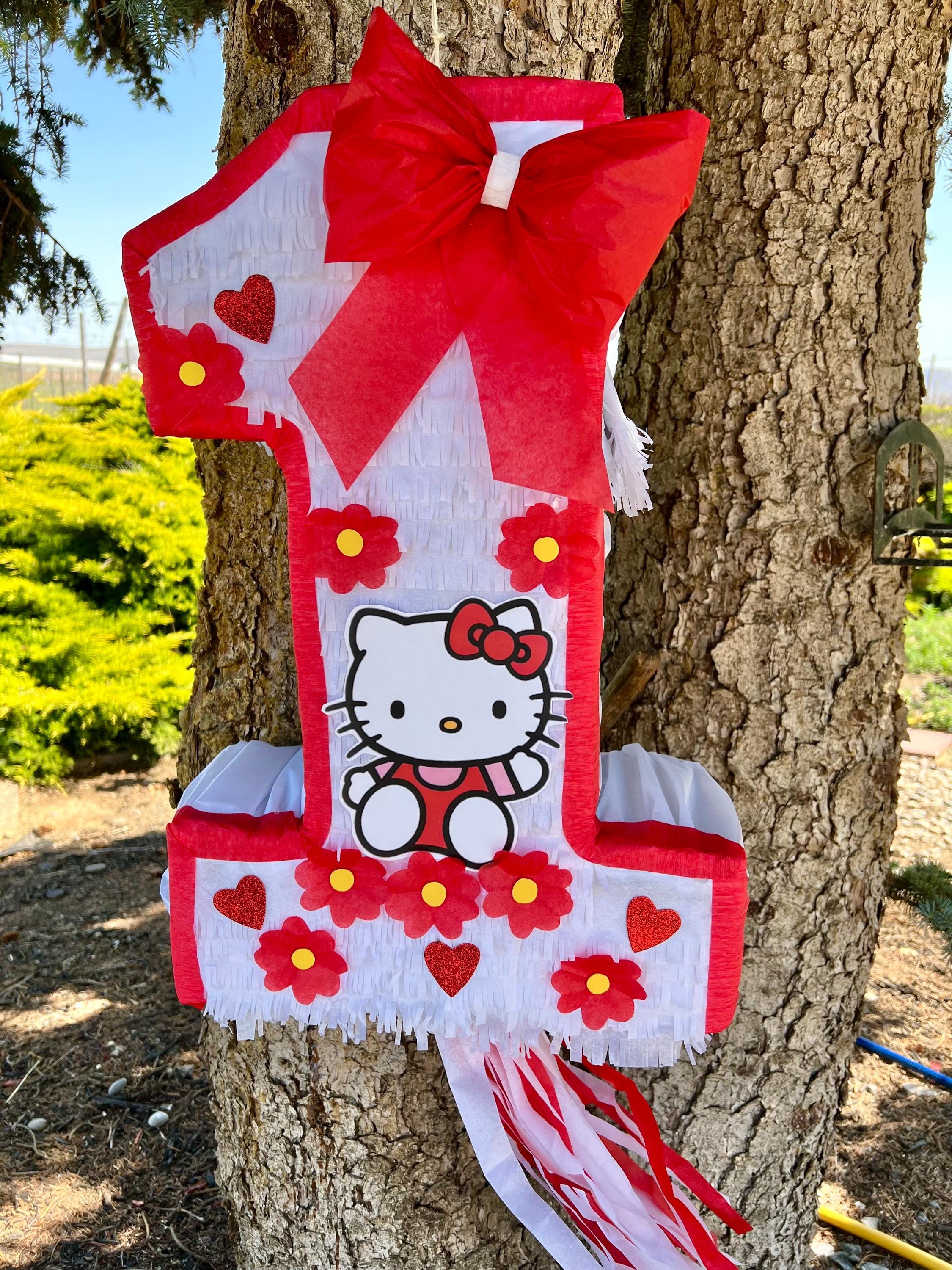 Cute Kitty Cat Number One Piñata Birthday Party - Etsy
