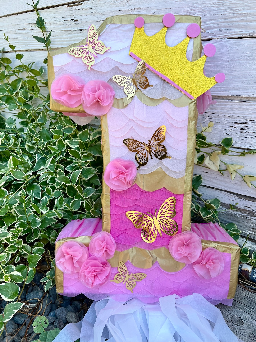 Butterfly Number One Piñata Butterfly Theme (available Numbers 1-9) - Etsy