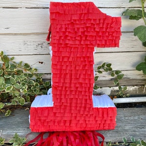 Strawberry Number One Piñata Fruit Party Birthday (numbers Available 1 ...