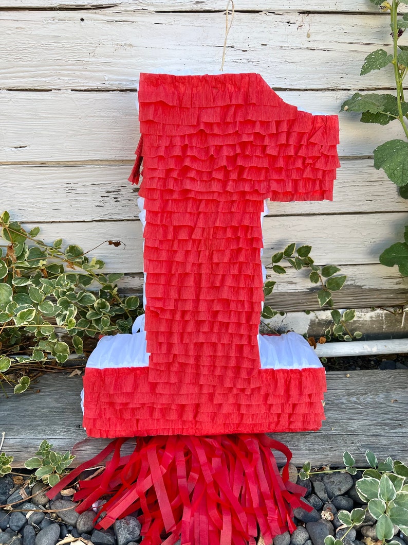 Strawberry Number One Piñata Fruit Party Birthday (numbers Available 1 ...