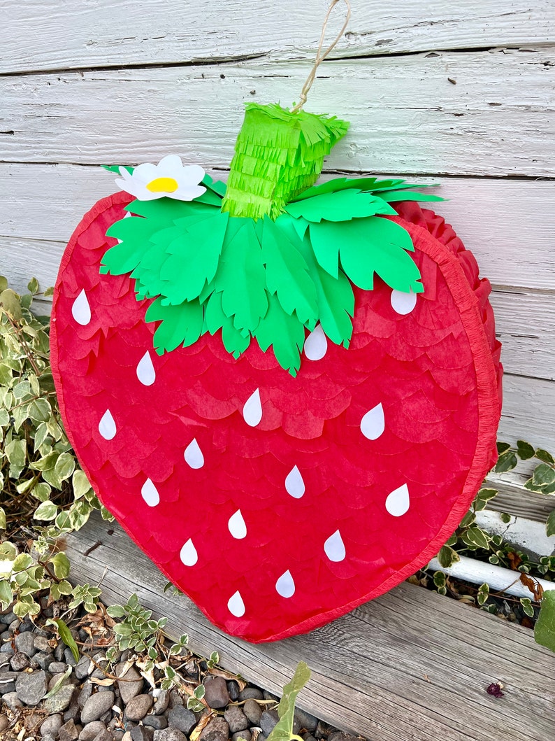 Strawberry Piñata Fruit Party Birthday - Etsy
