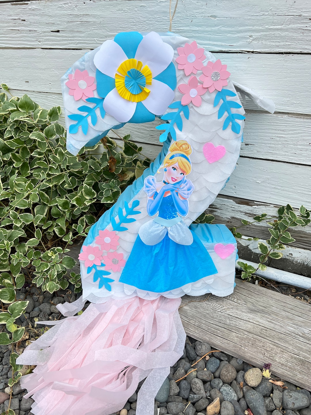 Princess Number Two Piñata Princess Theme available Numbers - Etsy