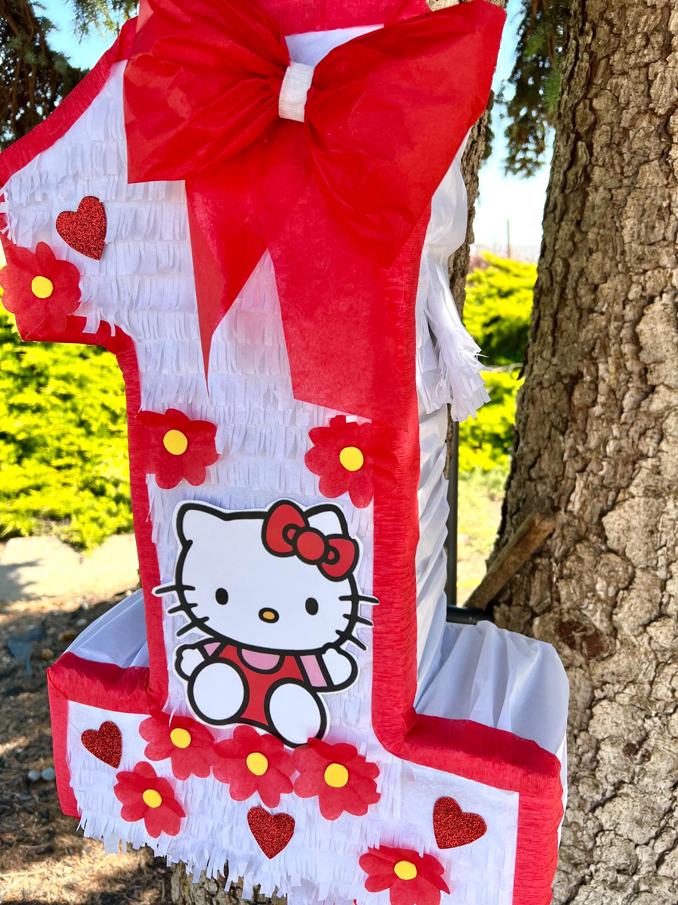 Cute Kitty Cat Number One Piñata Birthday Party - Etsy