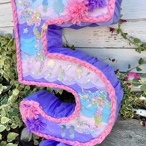 Mermaid Number Five Piñata Under the Sea Party Mermaid Birthday ...