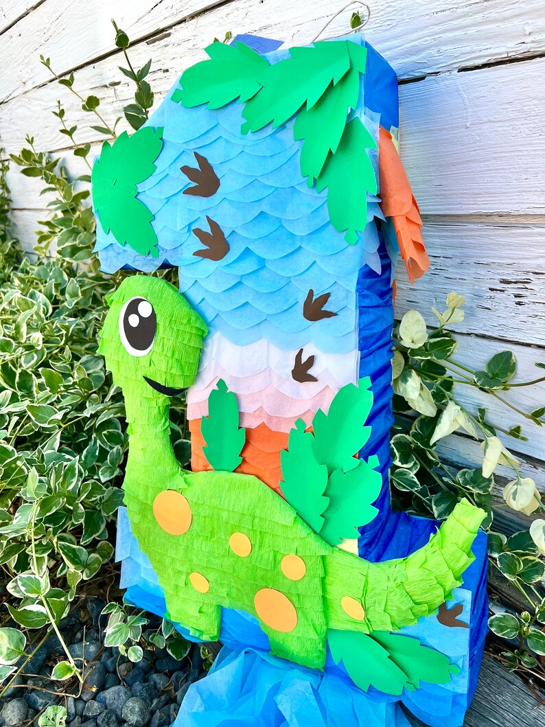 Dinosaur Number One Piñata Dinosaurs Theme - Etsy
