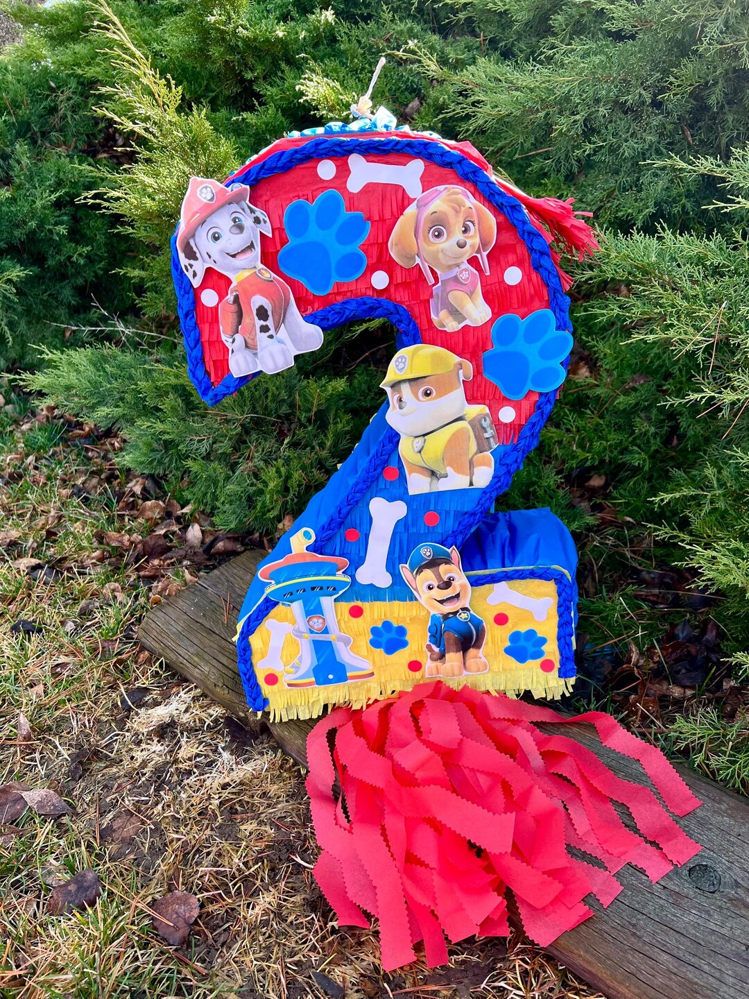 Dog Piñata Dogs Party Birthday Decoration (numbers Available 1-9 ...