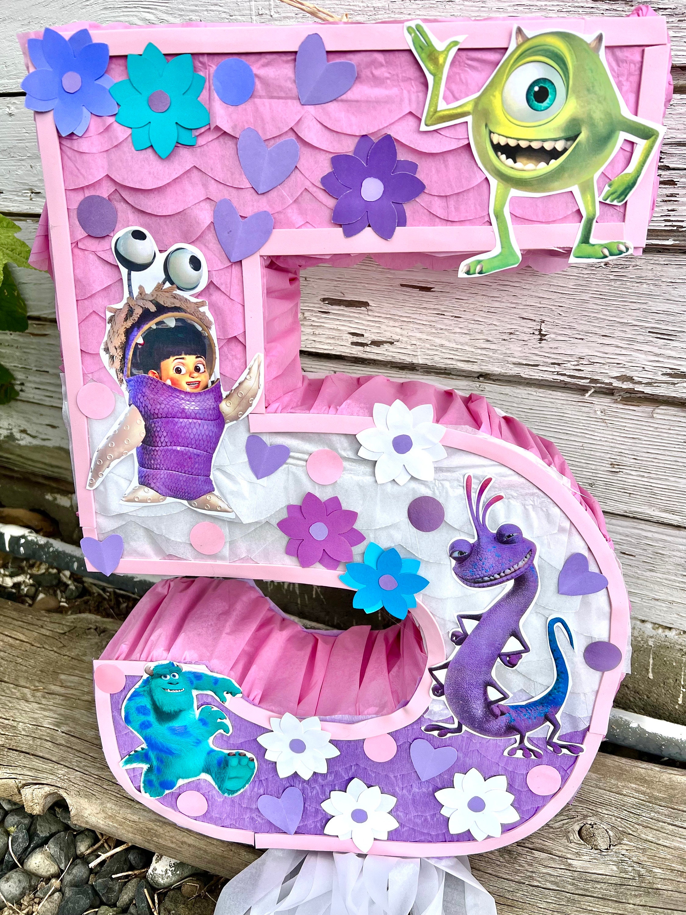 Monster Number Five Piñata Monsters Party Birthday - Etsy
