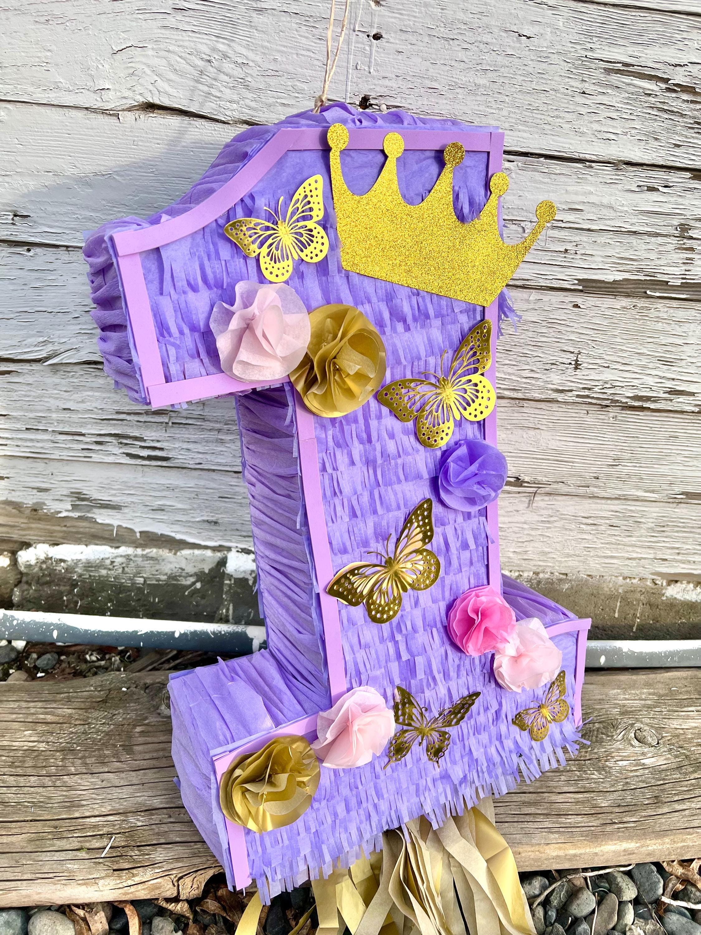 Butterfly Number Piñata Butterfly Theme Birthday Party (available ...