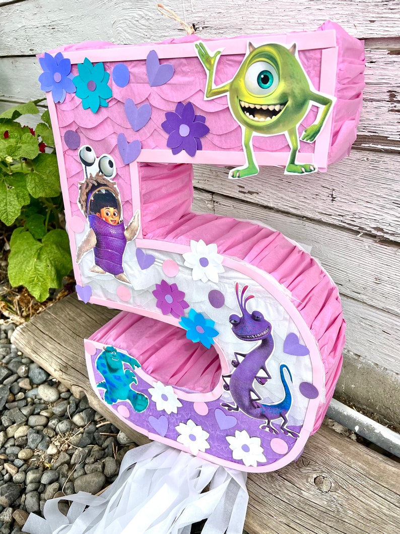 Monster Number Five Piñata Monsters Party Birthday (available Numbers 1 ...
