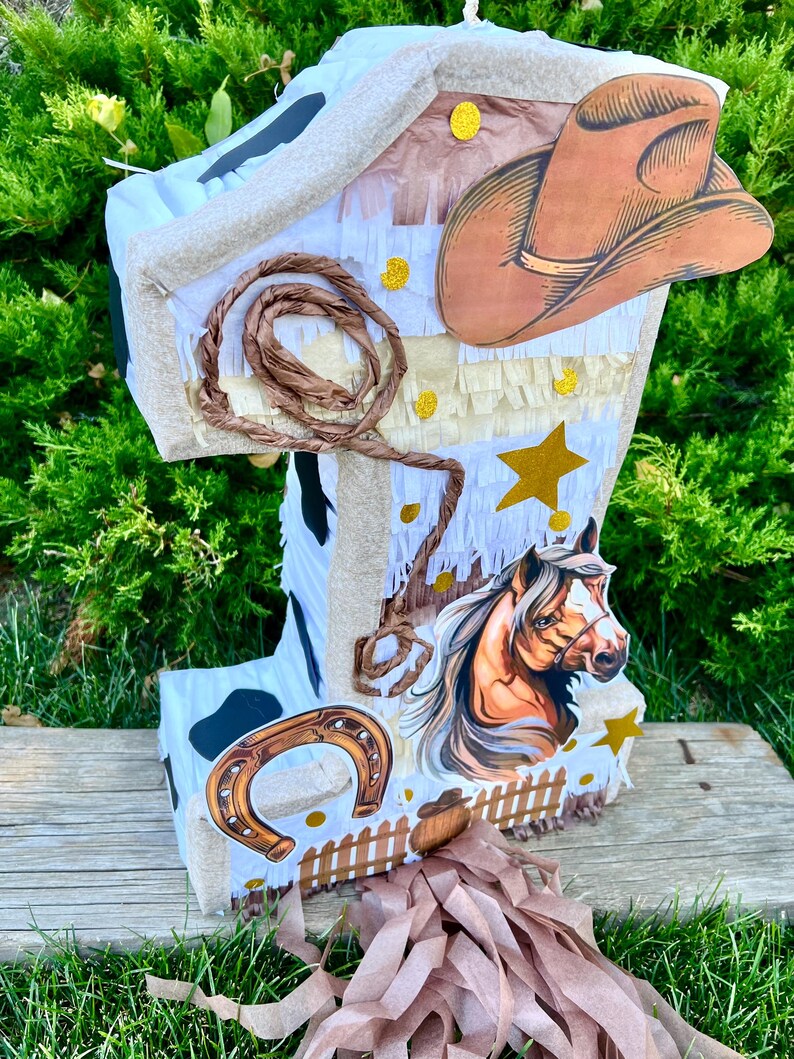 Horse Piñata Number Cowboy Pinata Farm Birthday Party Decoration ...