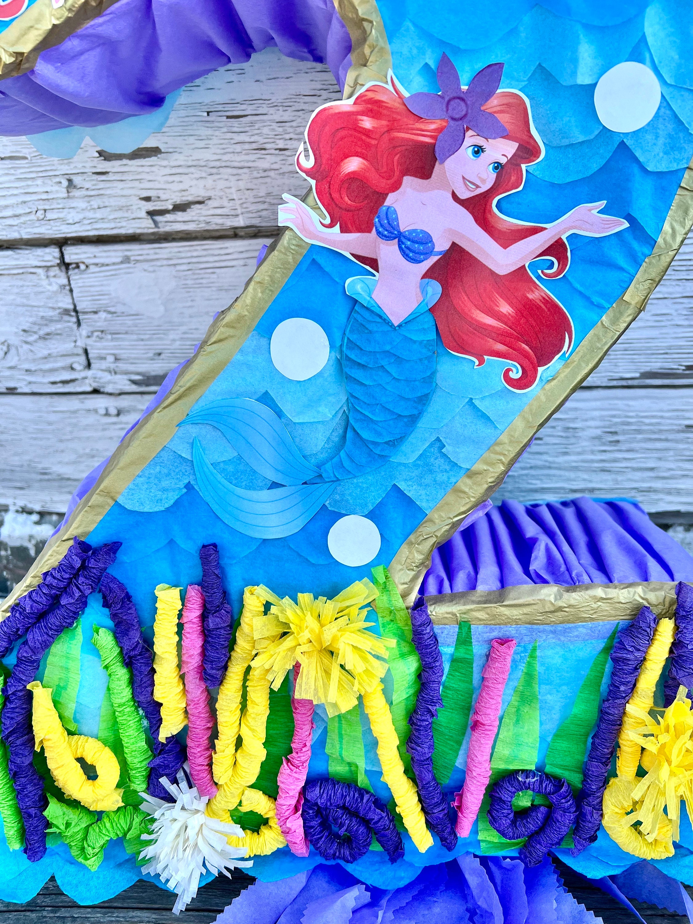 Mermaid Number Two Piñata Under the Sea Mermaid Theme available Numbers ...