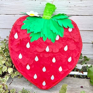 Strawberry Piñata Fruit Party Birthday - Etsy