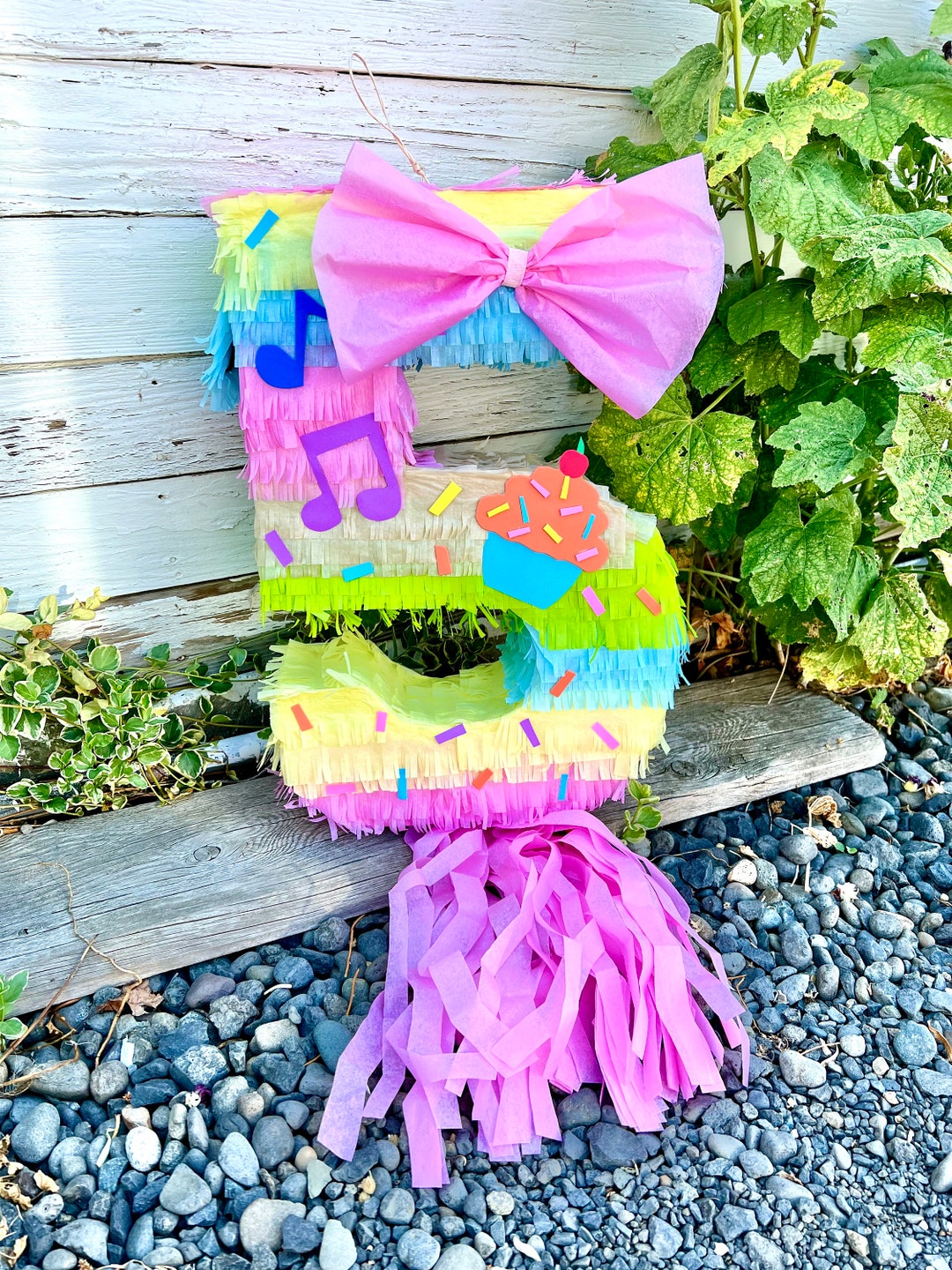 Sweet Number Five Piñata Cupcake Birthday Colorful Piñata available ...