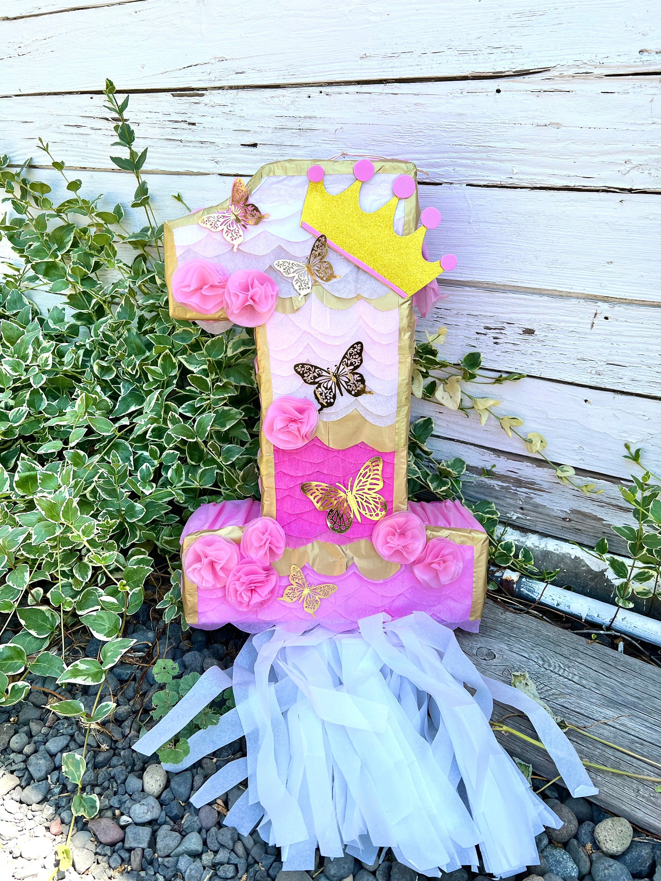 Butterfly Number One Piñata Butterfly Theme (available Numbers 1-9) - Etsy