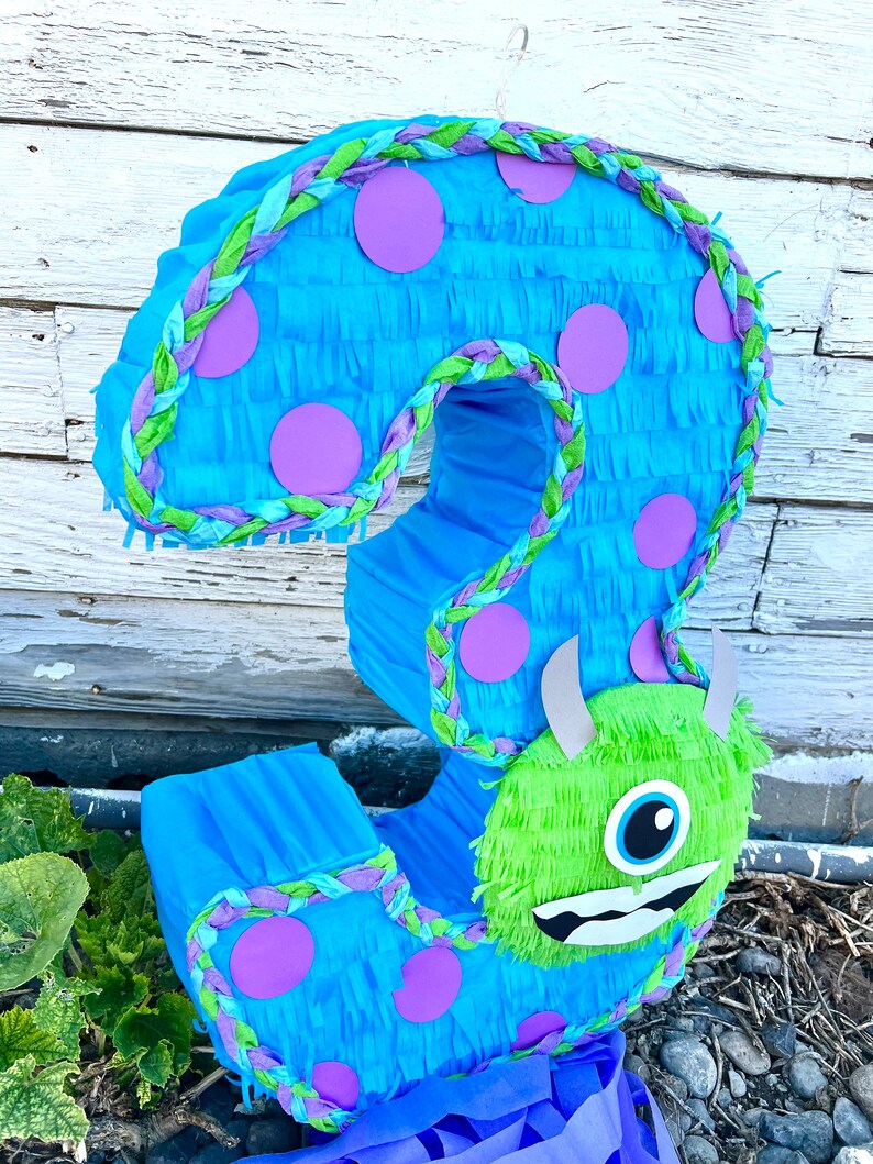 Monster Number Three Piñata Monsters Party Birthday (available Numbers ...