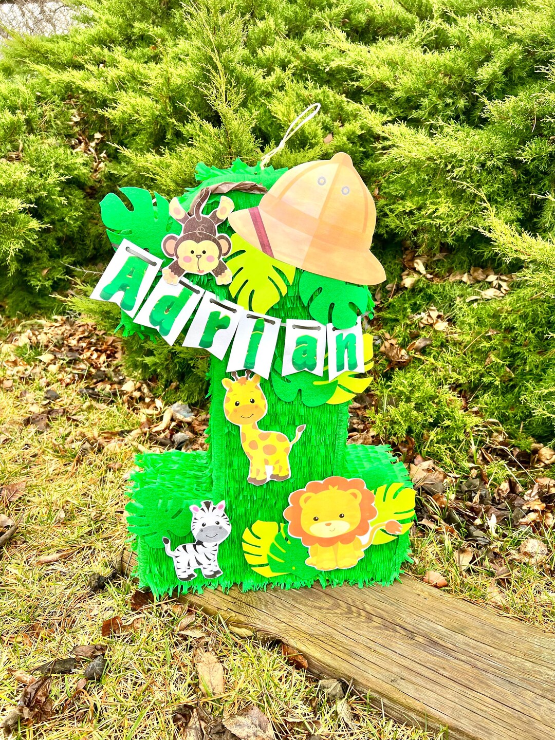 Safari Number Piñata Animals Theme Zoo Party Decoration (numbers ...