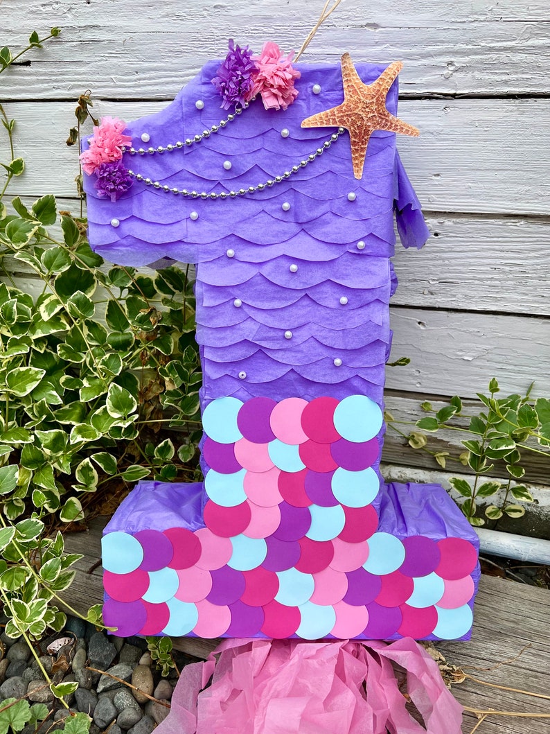 Mermaid Number One Piñata Under the Sea Mermaid Theme (available ...