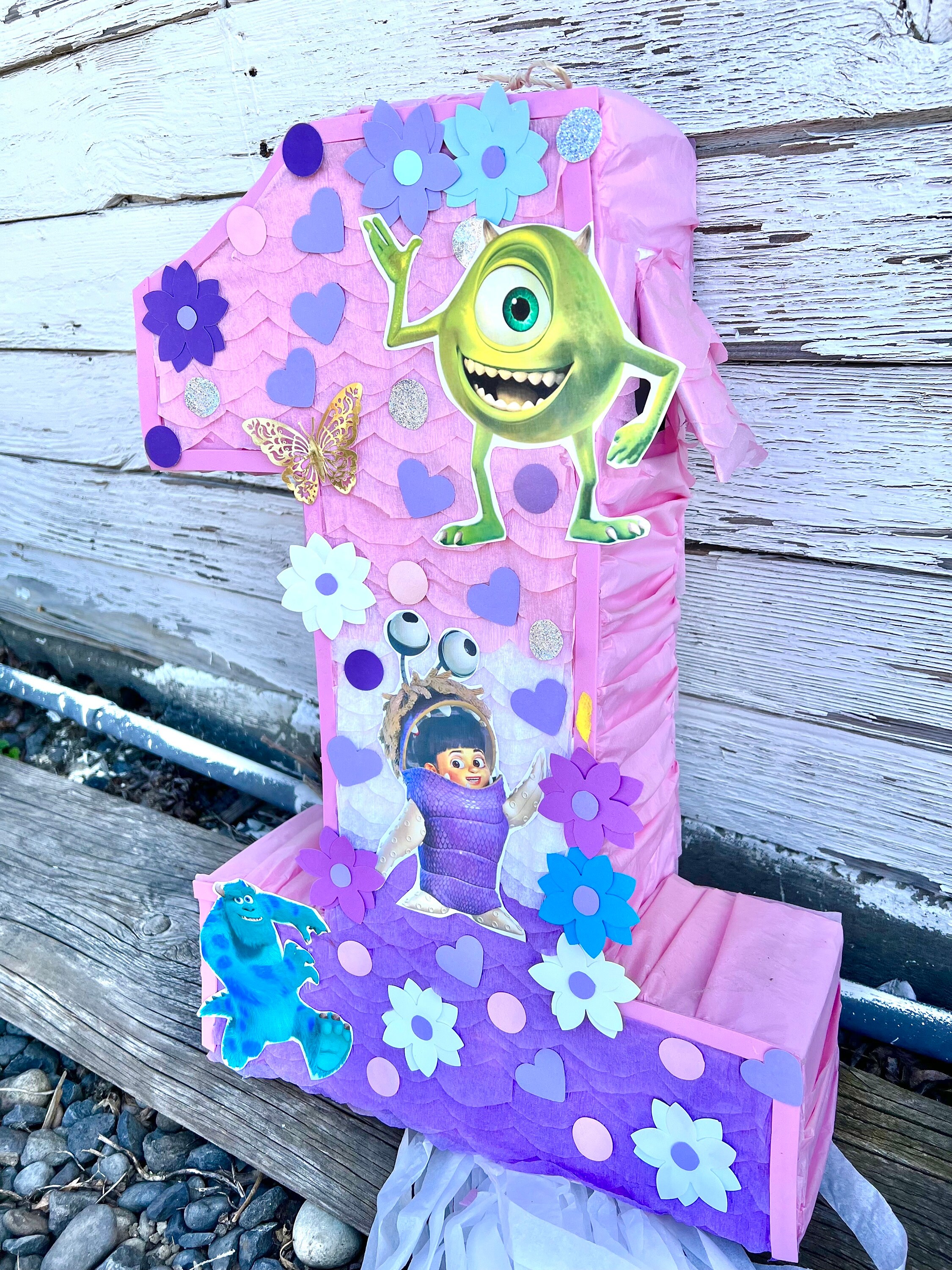 Monster Number One Piñata Monsters Party Birthday (available Numbers 1 ...