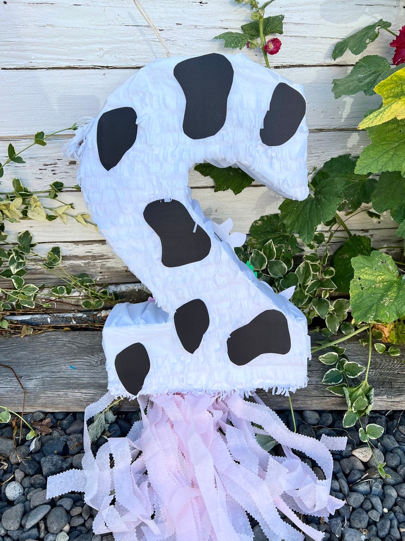 Cow Number Two Piñata Farm Theme Animals (numbers Available 1-9) - Etsy