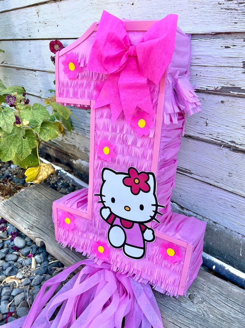 Cute Kitty Cat Number Piñata Birthday Party Decoration (available ...