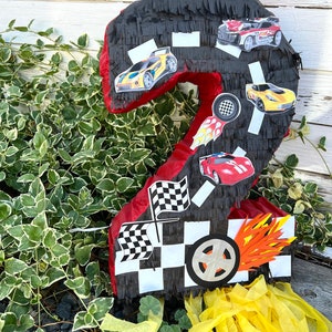 Cars Number Pinata Car Theme Party Birthday (available Numbers 1-9 ...