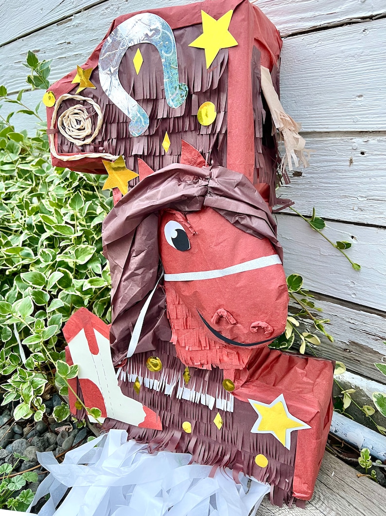Horse Number One Piñata Horses Theme Farm Party Birthday Animals ...