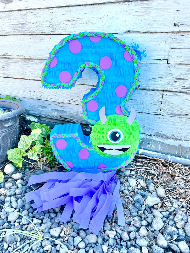 Monster Number Three Piñata Monsters Party Birthday (available Numbers ...