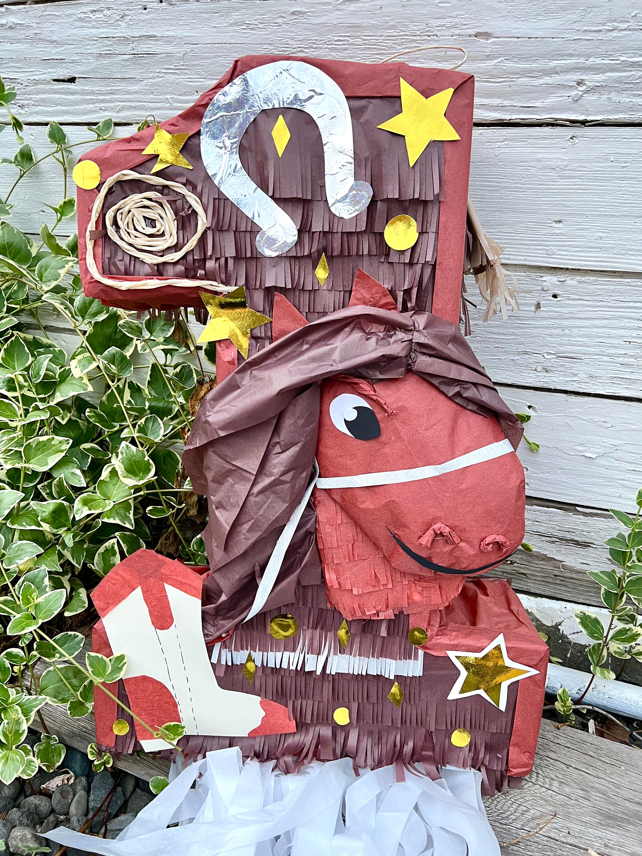 Horse Number One Piñata Horses Theme Farm Party Birthday Animals ...