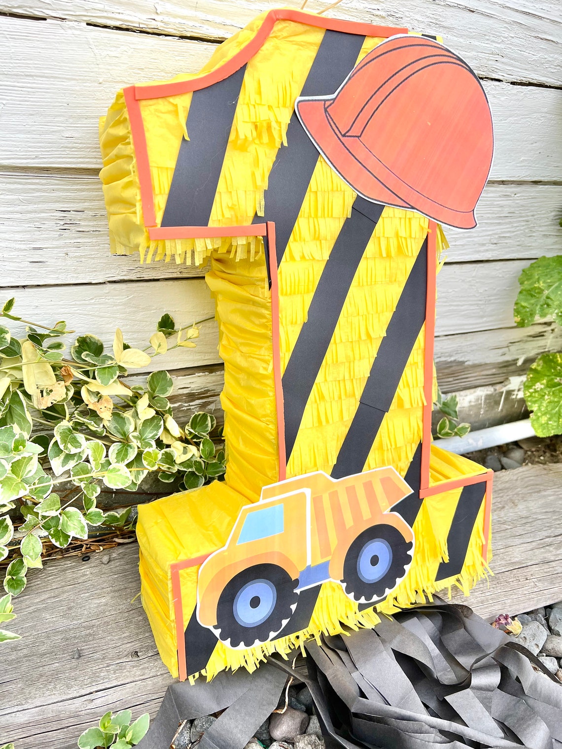 Construction Number One Piñata Truck Theme available Numbers 1-9 - Etsy